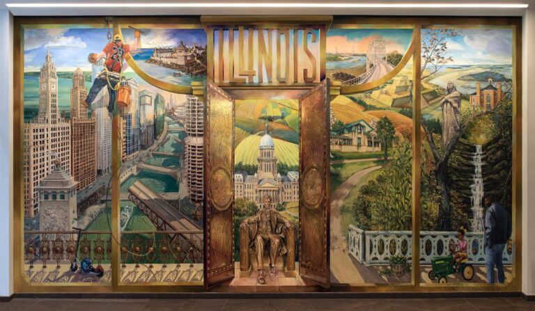 State of Illinois Mural - History Donor Product Walls and Graphics