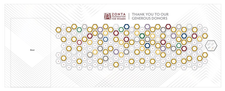 zonta-donor-wall - History Donor Product Walls and Graphics